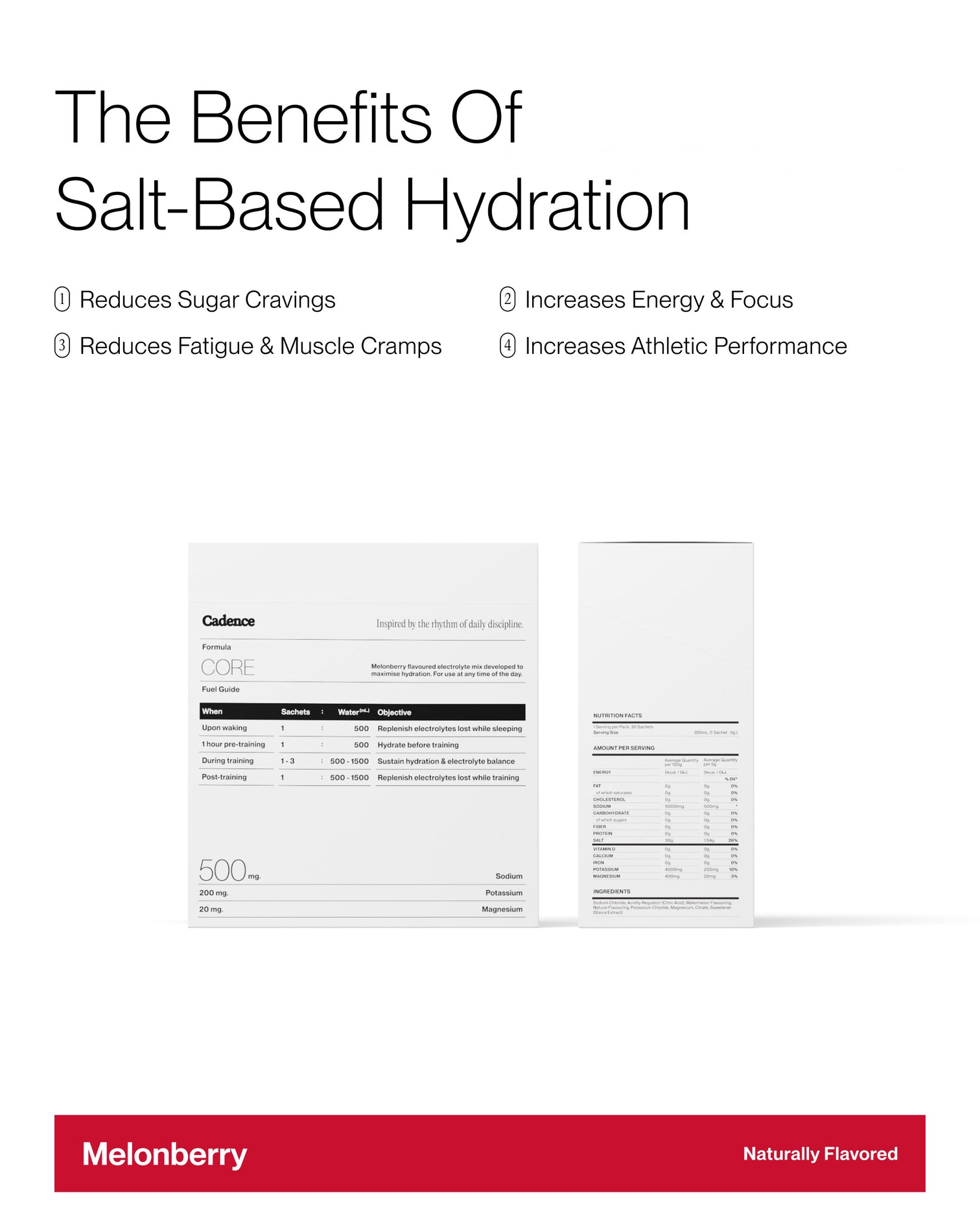 Core Hydration Sachets - Melonberry